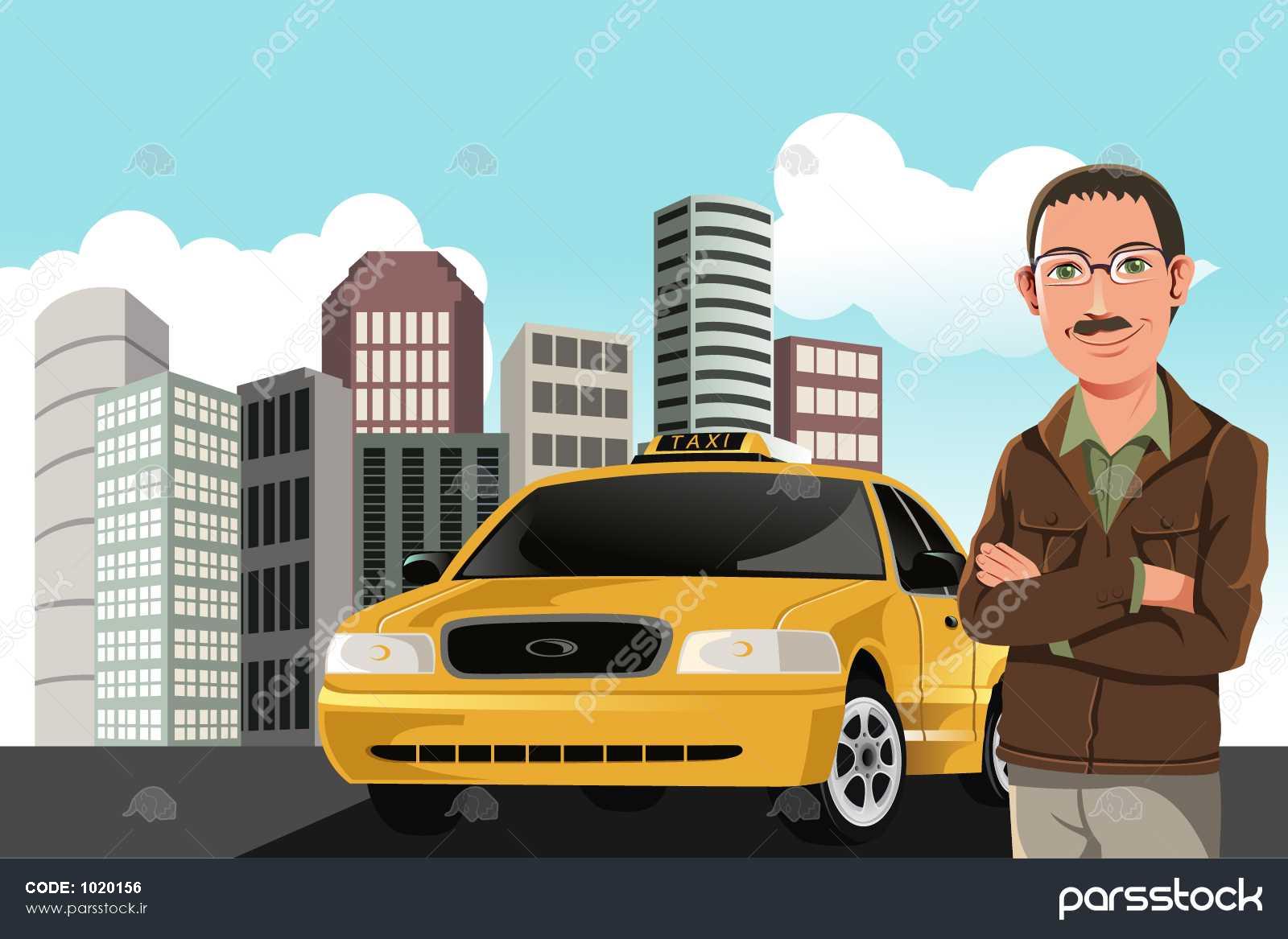 وکتور از یک راننده تاکسی 1020156