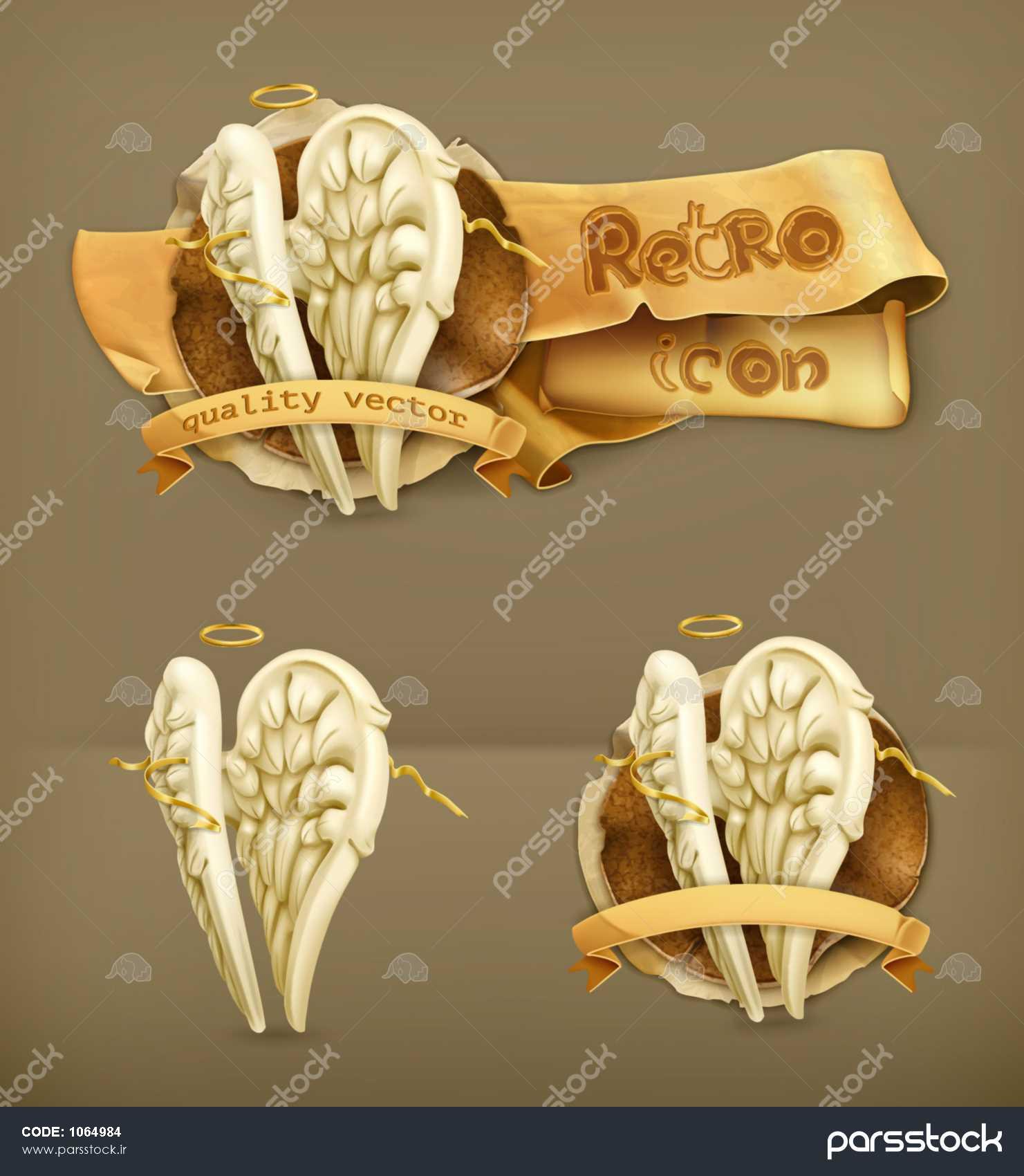 بال فرشته نماد وکتور 1064984