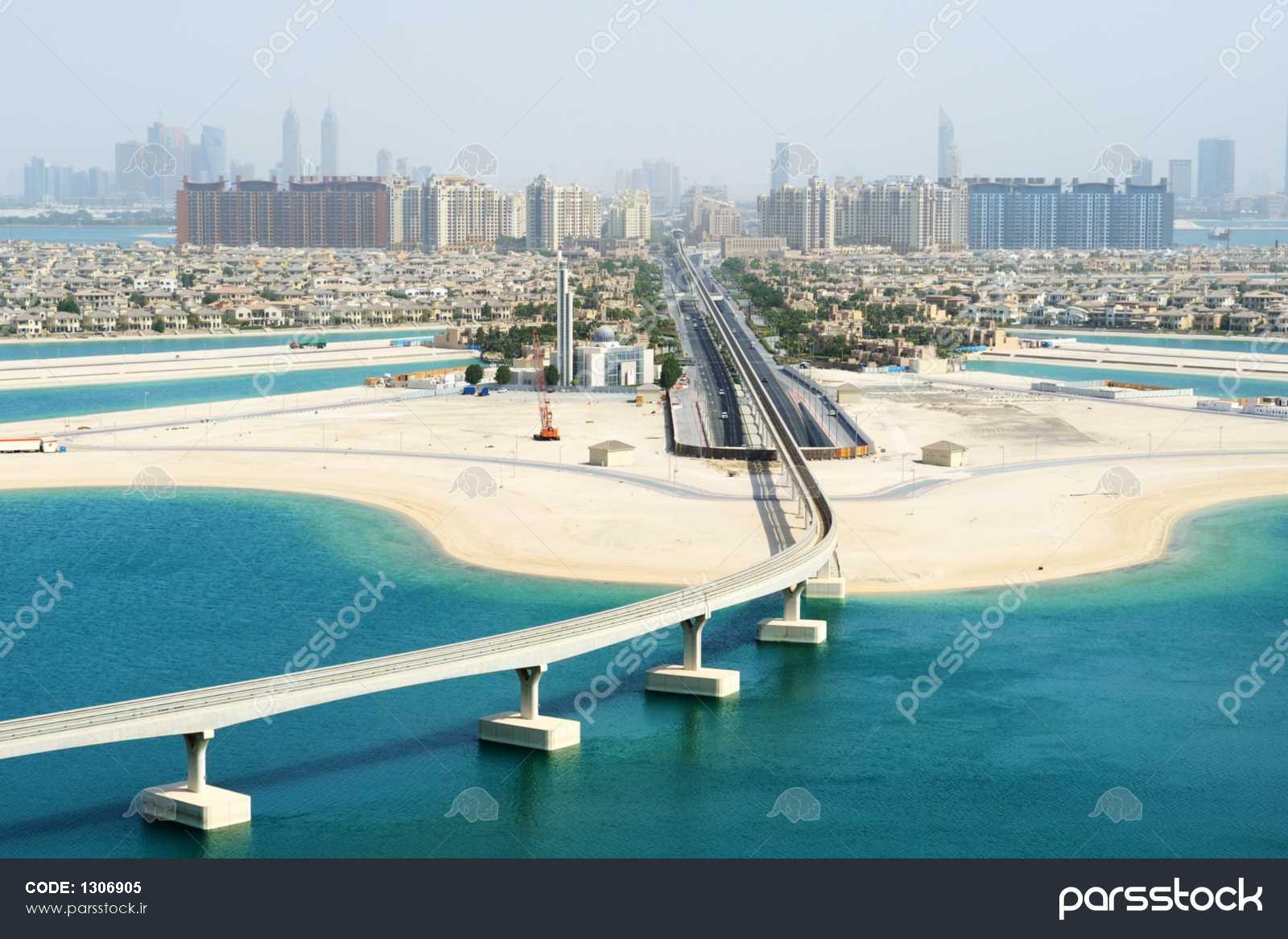 نمایی از جزیره دست ساز نخل جمیرا دبی امارات 1306905