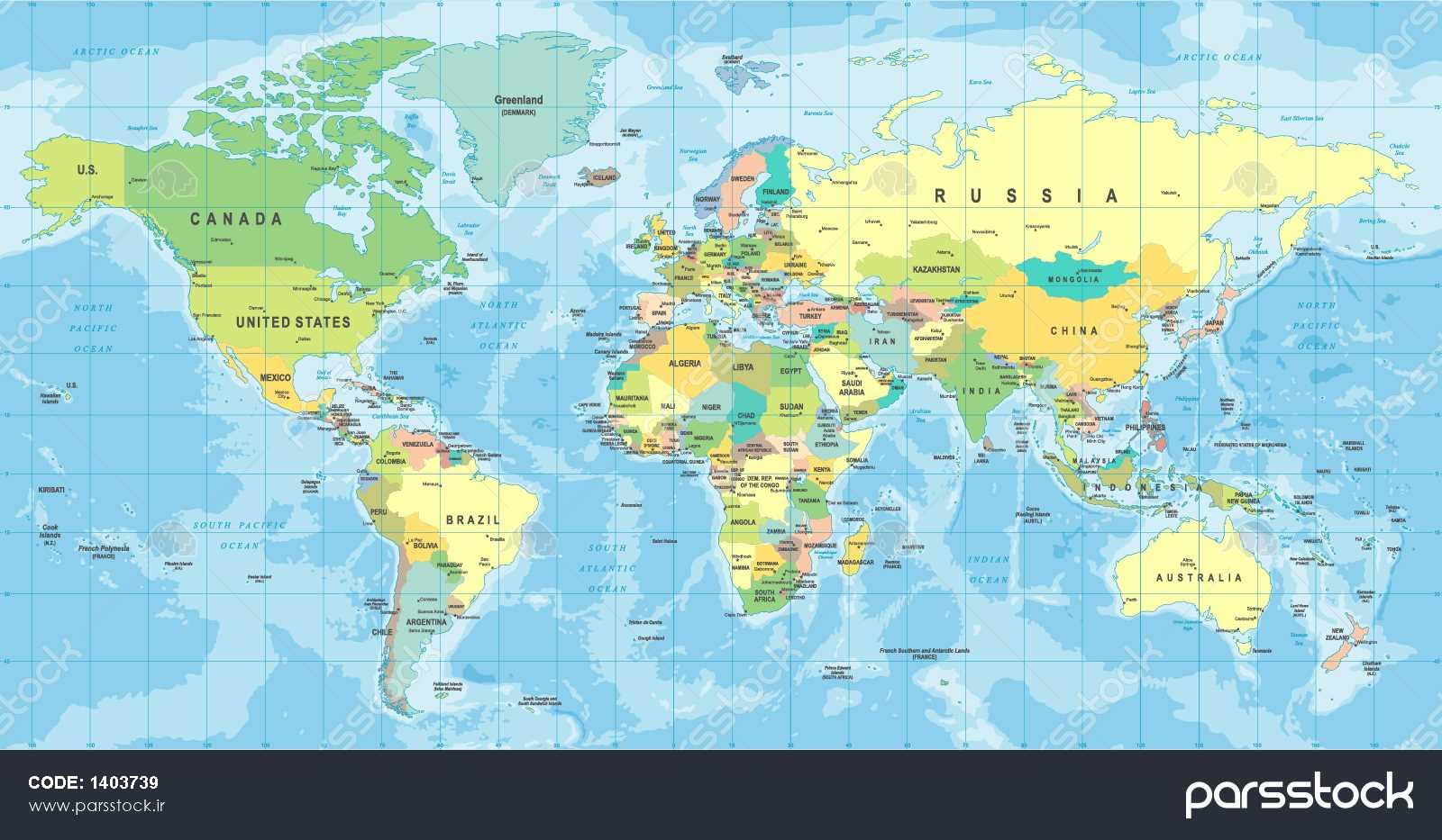 نقشه جهان نقشه تصویر دقیق دقیق از worldmap 1403739
