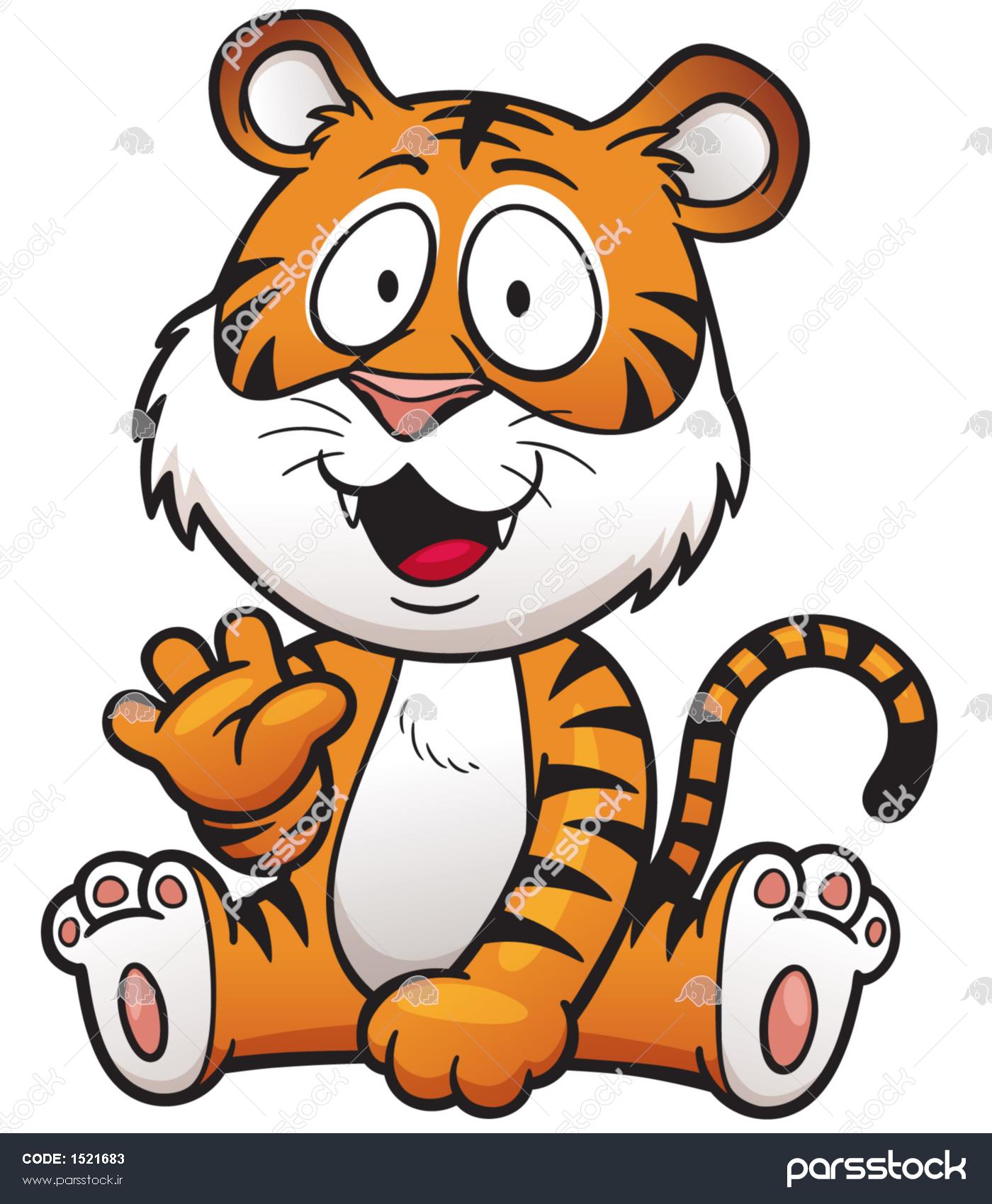 تصویر برداری کارتون ببر 1521683