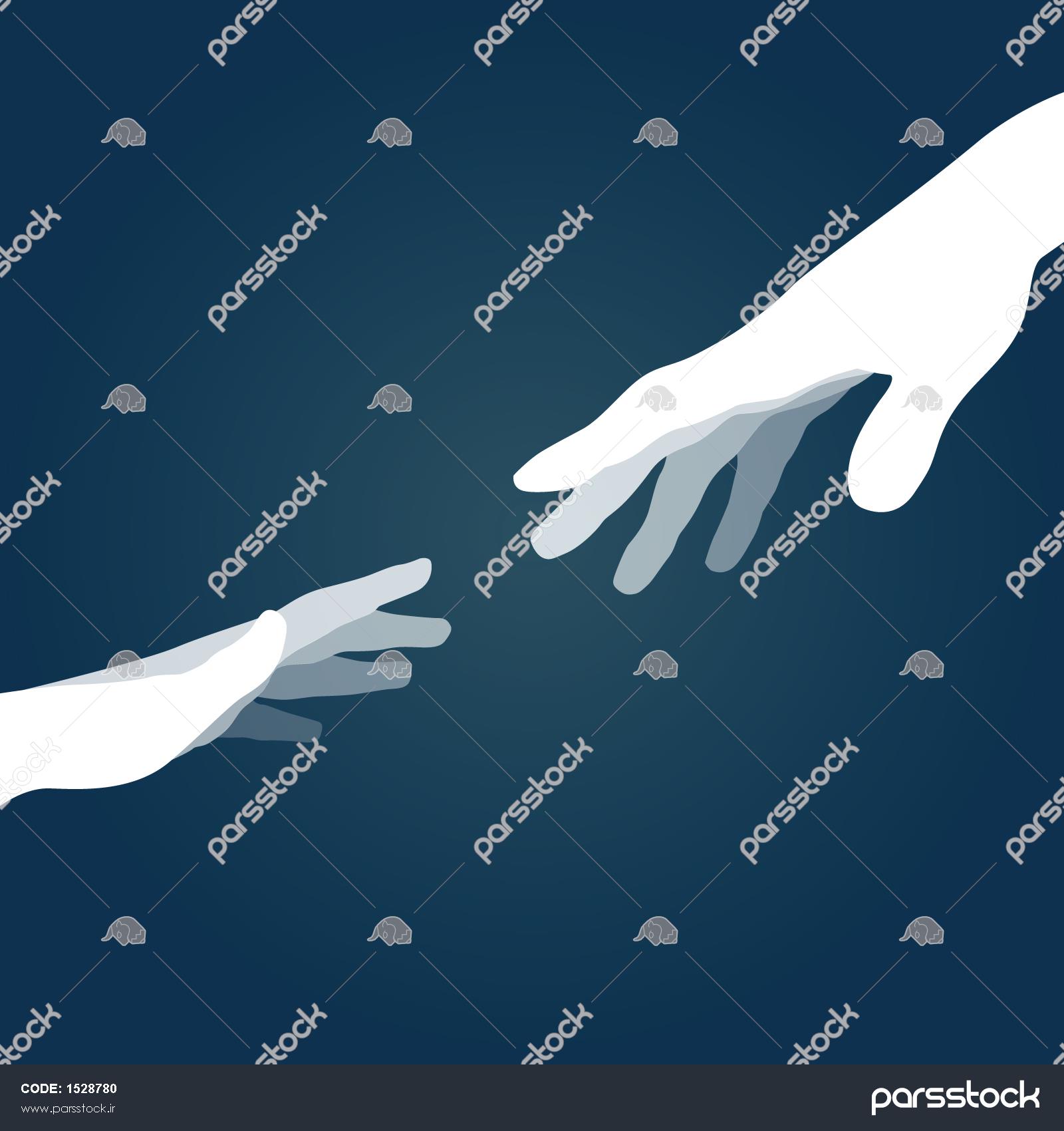 وکتور دست siluettes 1528780