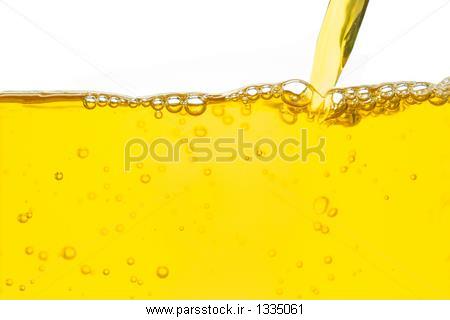 ریختن رنگ زرد نفت و حباب در سفید پس زمینه عکس 1335061 : پارس استاک ...