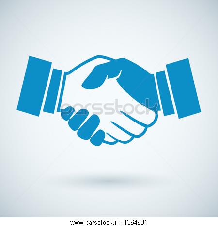 دست دادن آیکون وکتور لایه باز 1364601 : پارس استاک - شاتر استوک پارسی